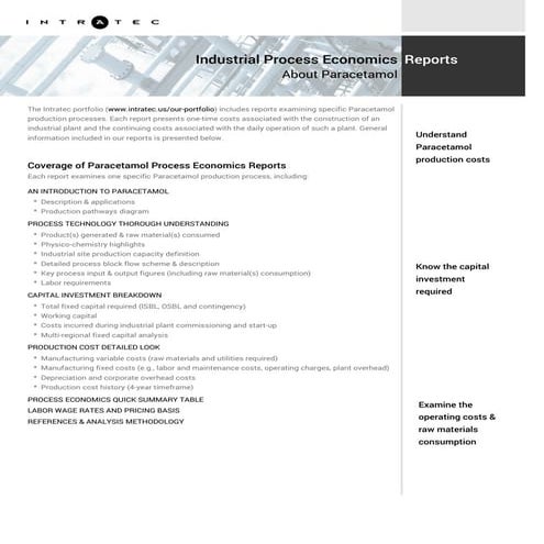 Production of Paracetamol (Acetaminophen) | PDF