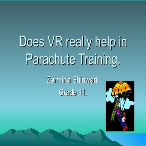 Parachute Training. | PPT