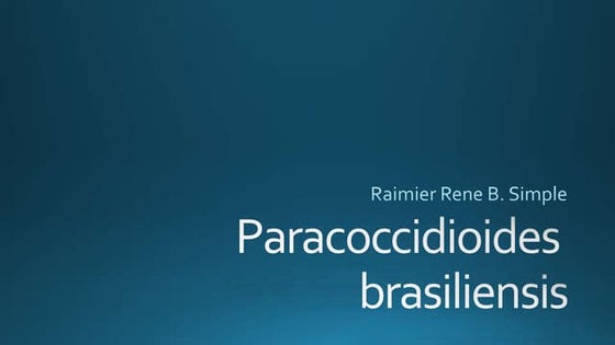 Cocciodioidomycosis by Davinder Singh | PPT