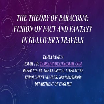 Paracosm in gulliver | PPT