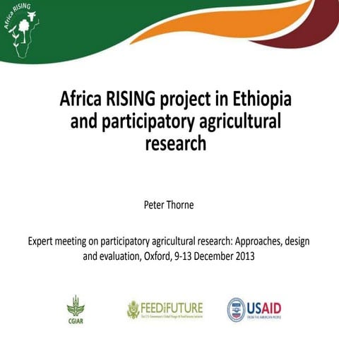 Africa RISING project in Ethiopia and participatory agricultural ...