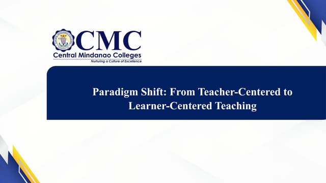Student centered teaching strategies | PPTX
