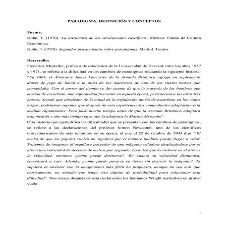 Paradigma: Definición y Conceptos | PDF