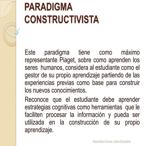 Paradigma constructivista | PPTX