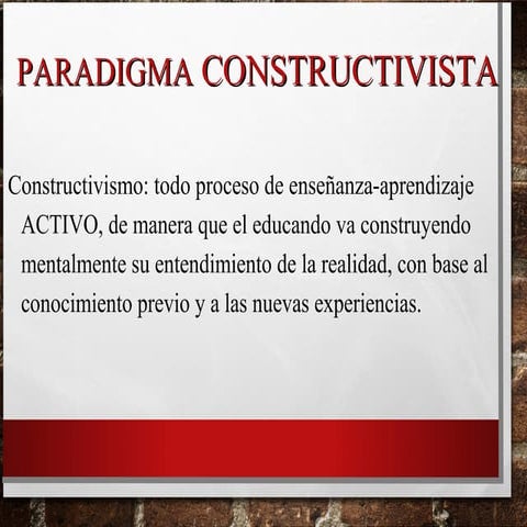 Paradigma constructivista por José Mosquera | PPT