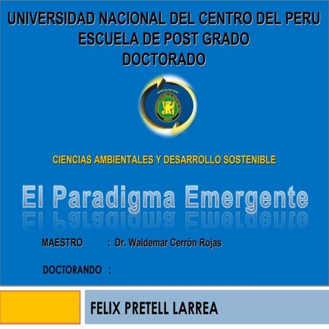 Paradigma emergente | PPT