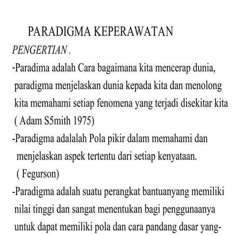 Paradigma sehat adalah cara pandang atau pola pikir dalam pembangunan ...