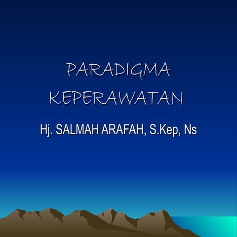 paradigma sehat adalah perspektif atau pendekatan dalam upaya ...