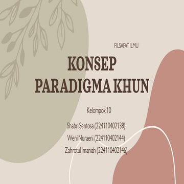 Filsafat-PARADIGMA KHUN | PDF