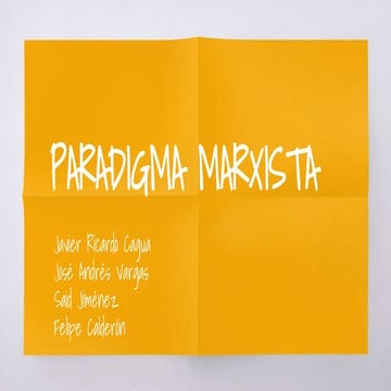 Paradigma marxista | PPTX