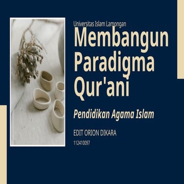Paradigma Qurani (Edit Orion Dikara) 112410097.pptx