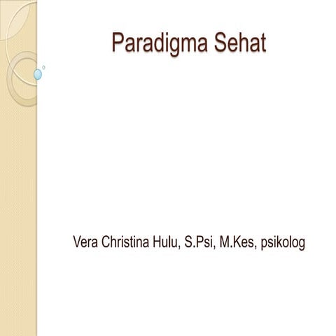 Paradigma sehat | PPTX