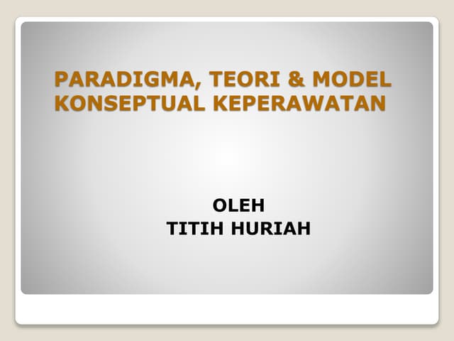 Sains 3 tingkatan teori keperawatan | DOCX