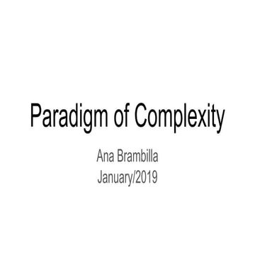 Paradigm Of Complexity Ppt
