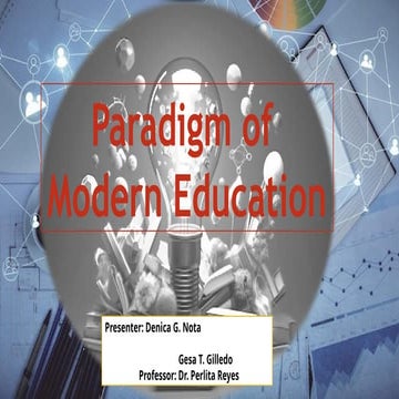 paradigm of modern education............ | PPTX
