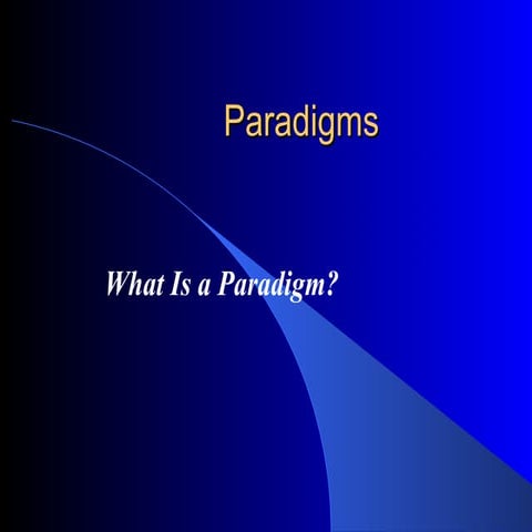 Paradigms | PPT