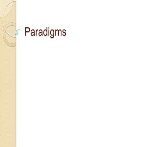 Paradigms | PPTX