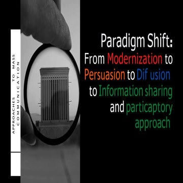 Modernization Theory and Diffusion of Innovation | PPTX