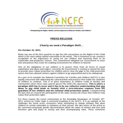 Paradigm shift press release | PDF