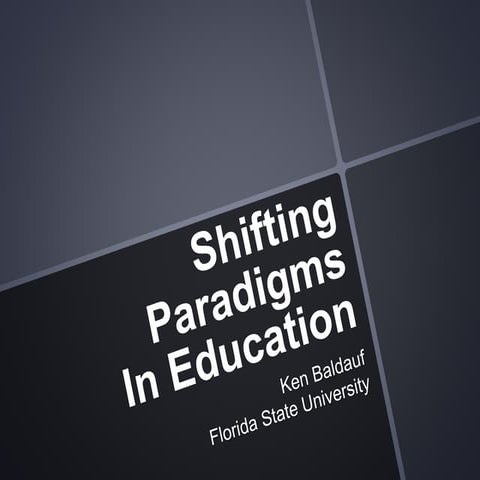 Shifting Paradigms in Education | PPTX