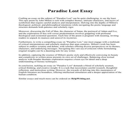 Paradise Lost Essay.pdf