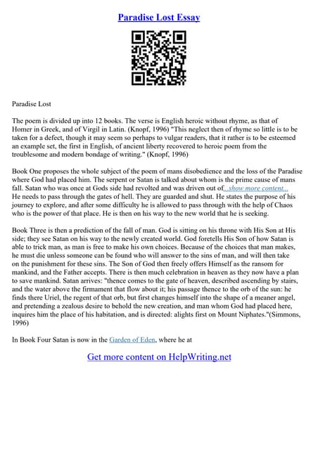 paradise_lost_ppt.pdf ppt creat for John Milton | PPT