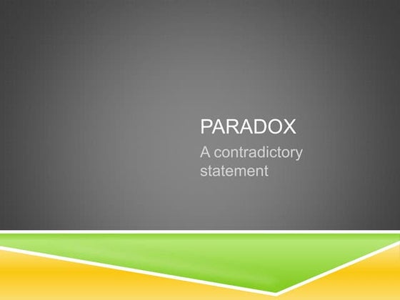 Paradox | PPT