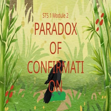 Paradox of Confirmation - Science, Technology, and Society.pptx