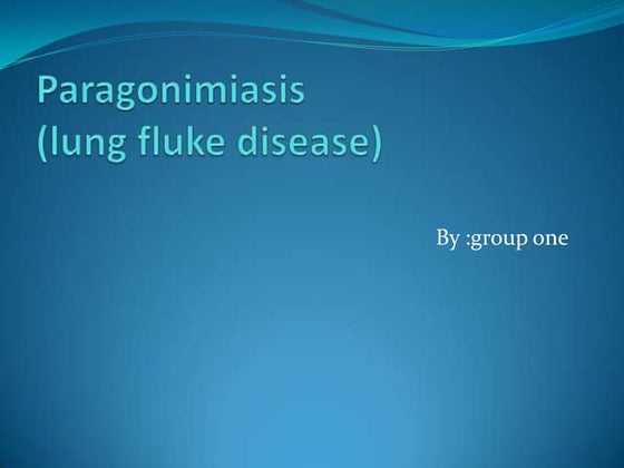Paragonimus westermani | PDF | Infectious Diseases | Diseases and ...
