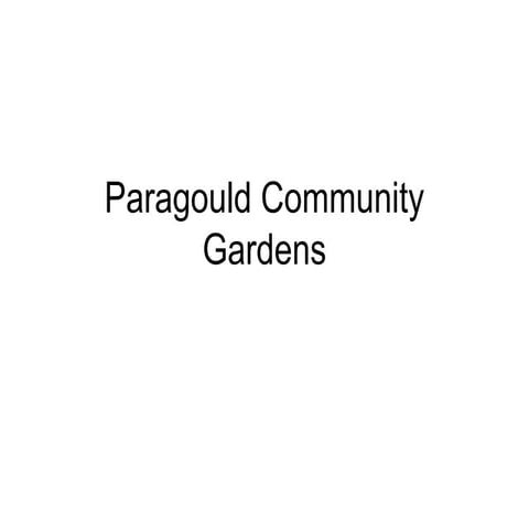 Community garden | PPTX