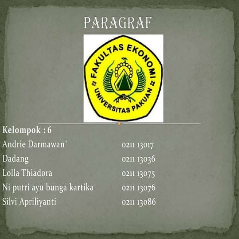 Kelompok Paragraf | PPTX