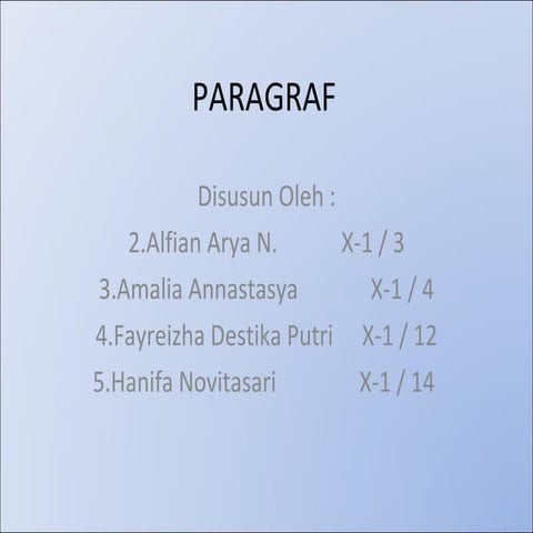 Paragraf bahasa indonesia | PPT