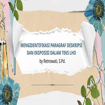 Paragraf Deskripsi dan Eksposisi dalam Teks LHO.pptx