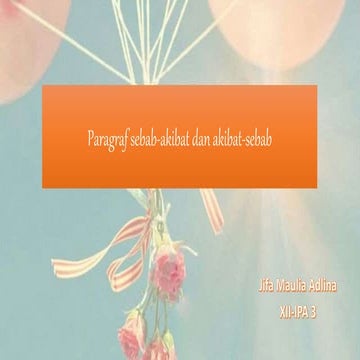 Paragraf sebab-akibat dan akibat-sebab | PPTX