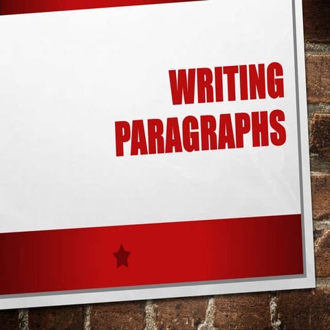 Writing Paragraph | PDF