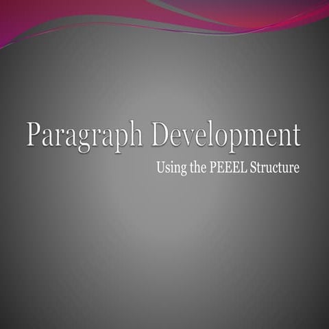 Basics of Paragraph development | PPT