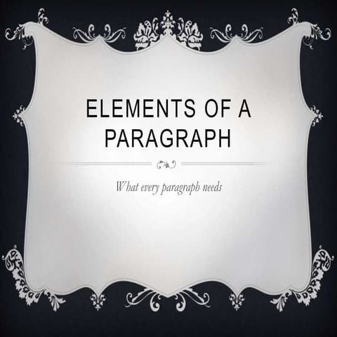 Paragraph elements | PPTX