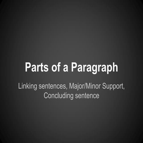 Paragraph parts | PPTX