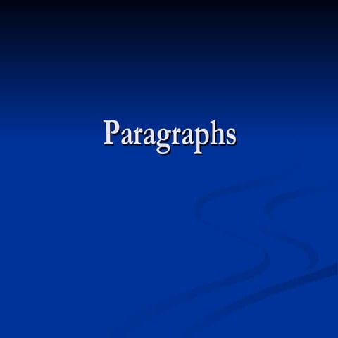 Paragraphs | PPT