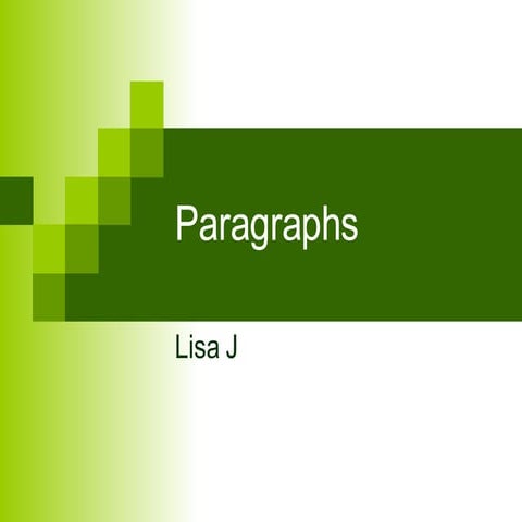 Paragraphs | PPT