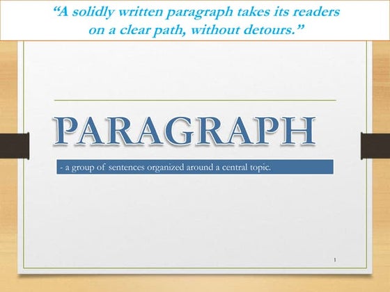 Paragraph writing | PPTX