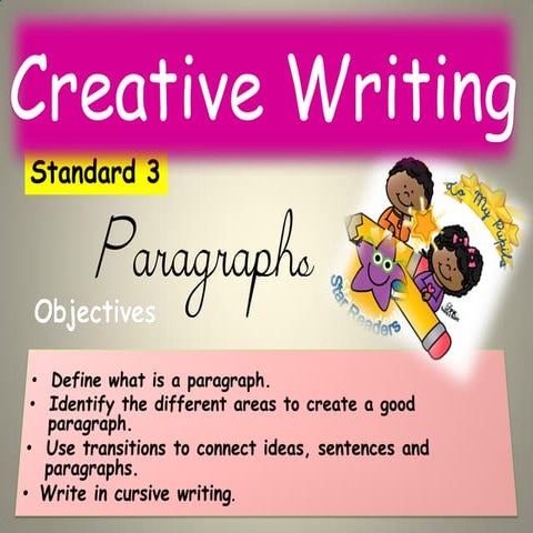 Creative Writing: Paragraphs Lesson | PDF