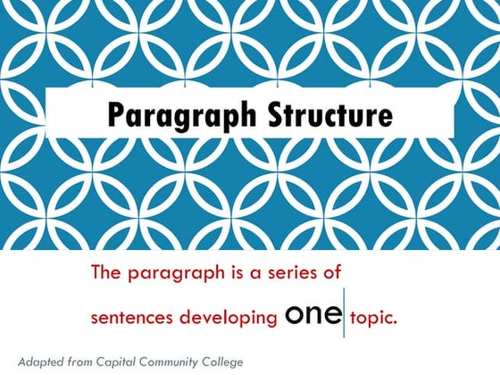 Paragraph structure and types | PPTX