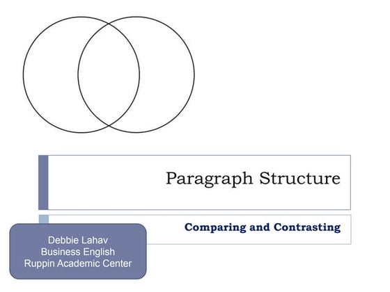 comparison & contrast paragraph | PPT
