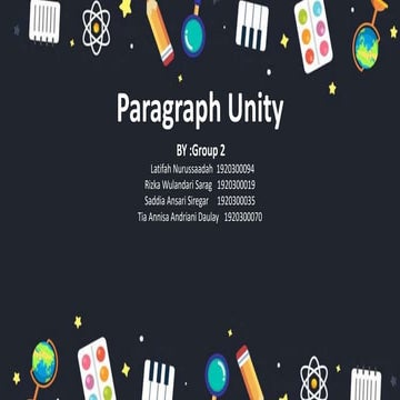 PARAGRAPH UNITY BY GROUP 2.pptx