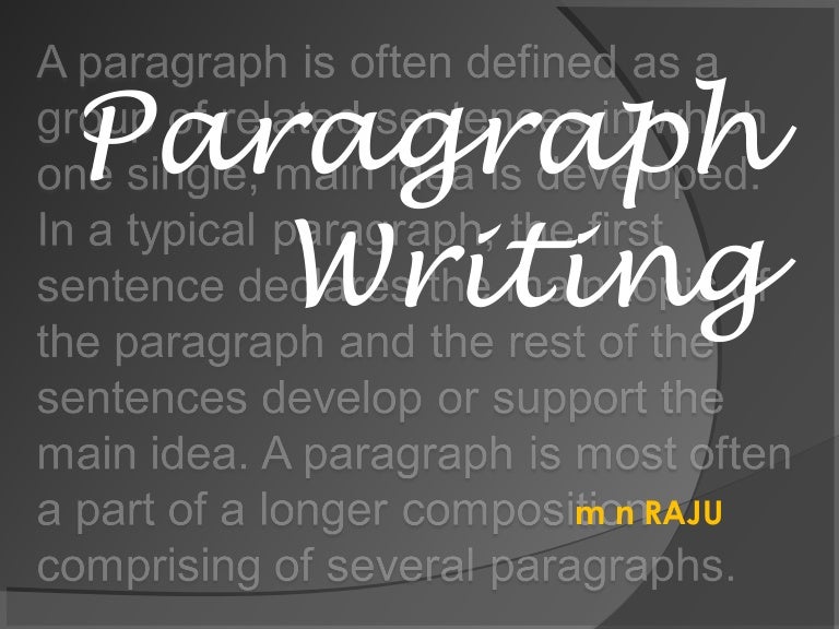 Paragraph Writing