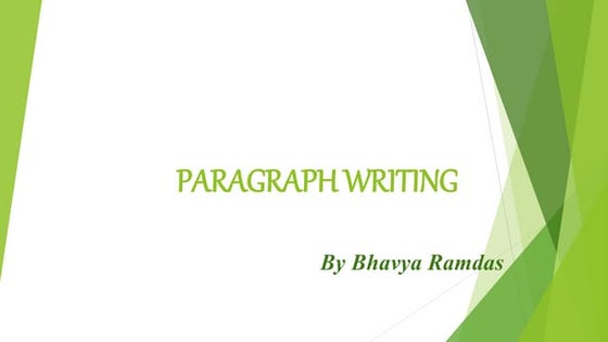 Paragraph writing | PPT