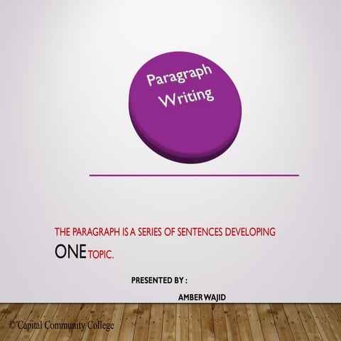 Paragraph writing | PPT