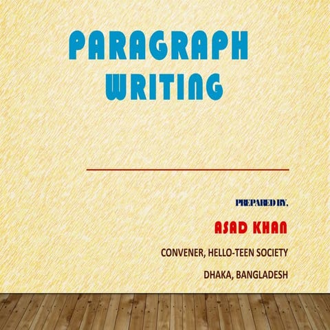 Paragraph Writing | PPT