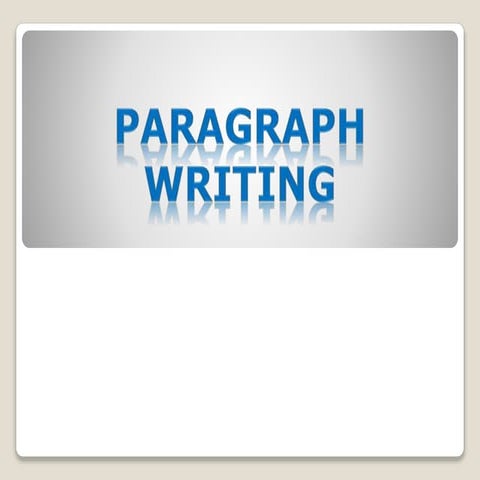 paragraph writing.pptx